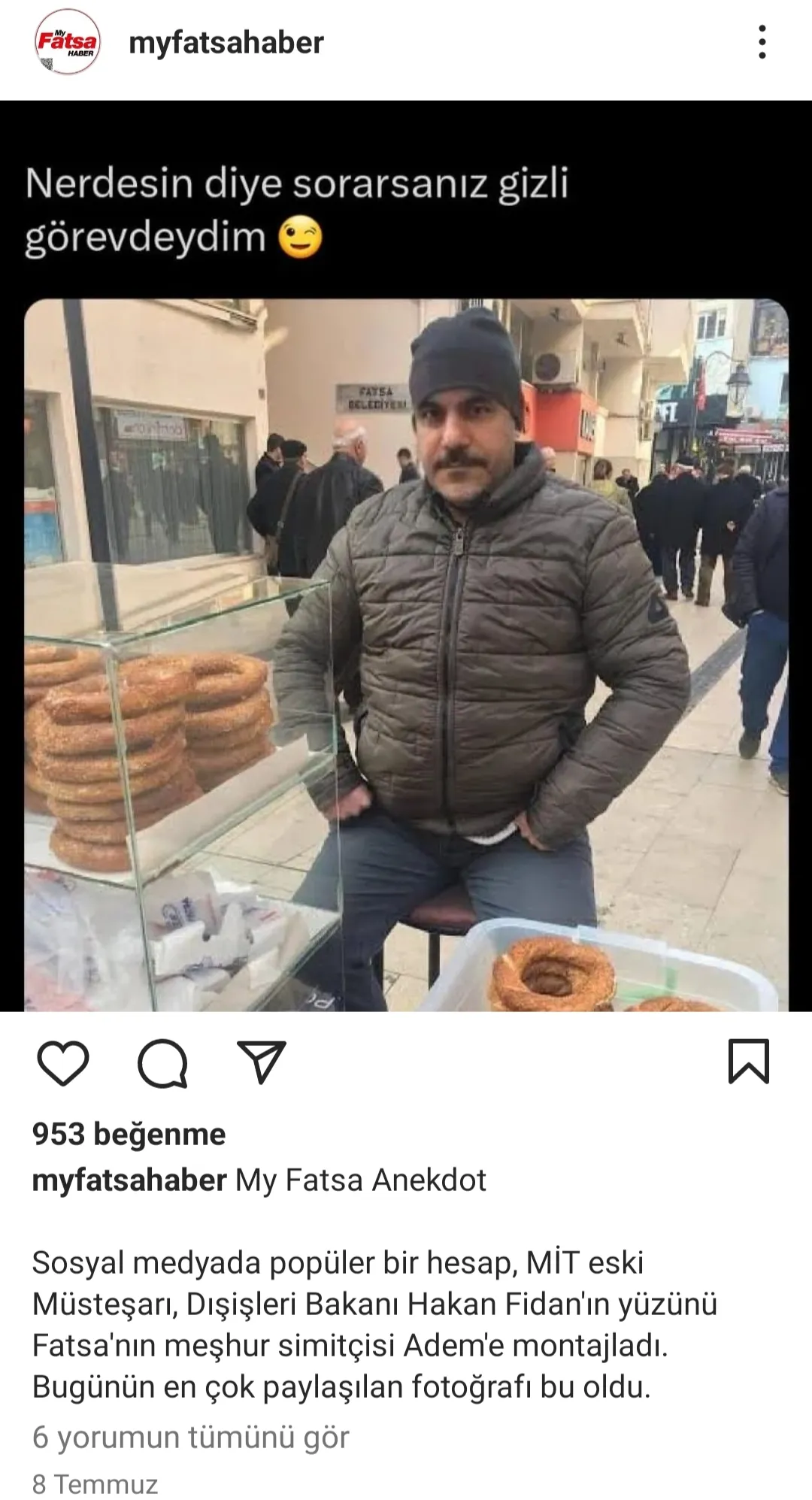 Hakan Fidan'a benzeyen simitçi fotoğrafı gerçek mi? - Teyit
