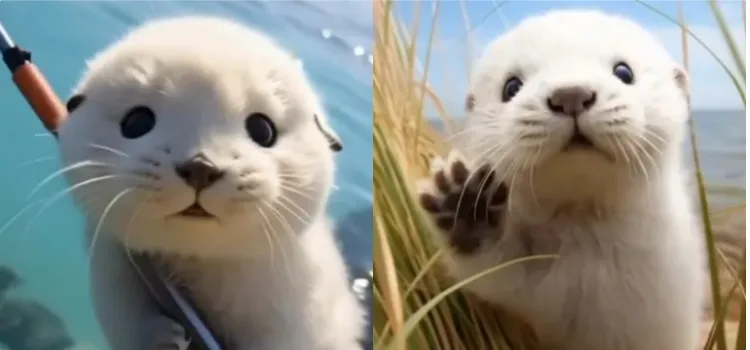 Videodakı su samuru balası realdır? - Teyit