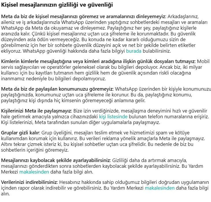 WhatsApp kişisel verilerin paylaşılmasına izin veren bir uygulama mı ...