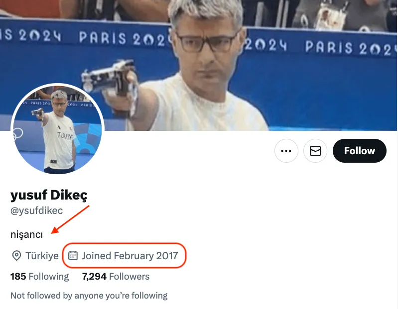 "ysufdikec" kullanıcı adlı X hesabı milli sporcu Yusuf Dikeç'e mi ait ...