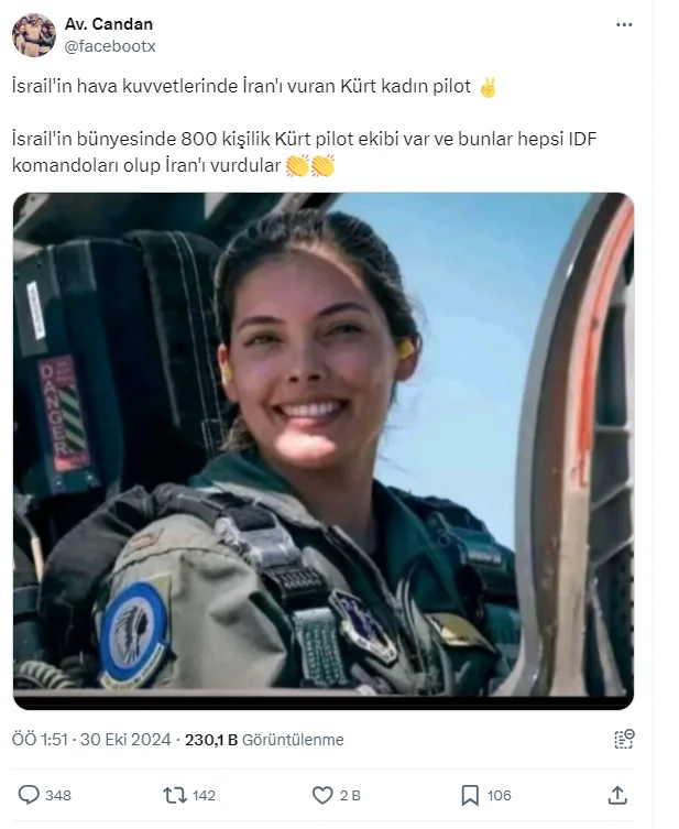 Görsel İsrail ordusuna mensup bir pilotu mu gösteriyor? - Teyit