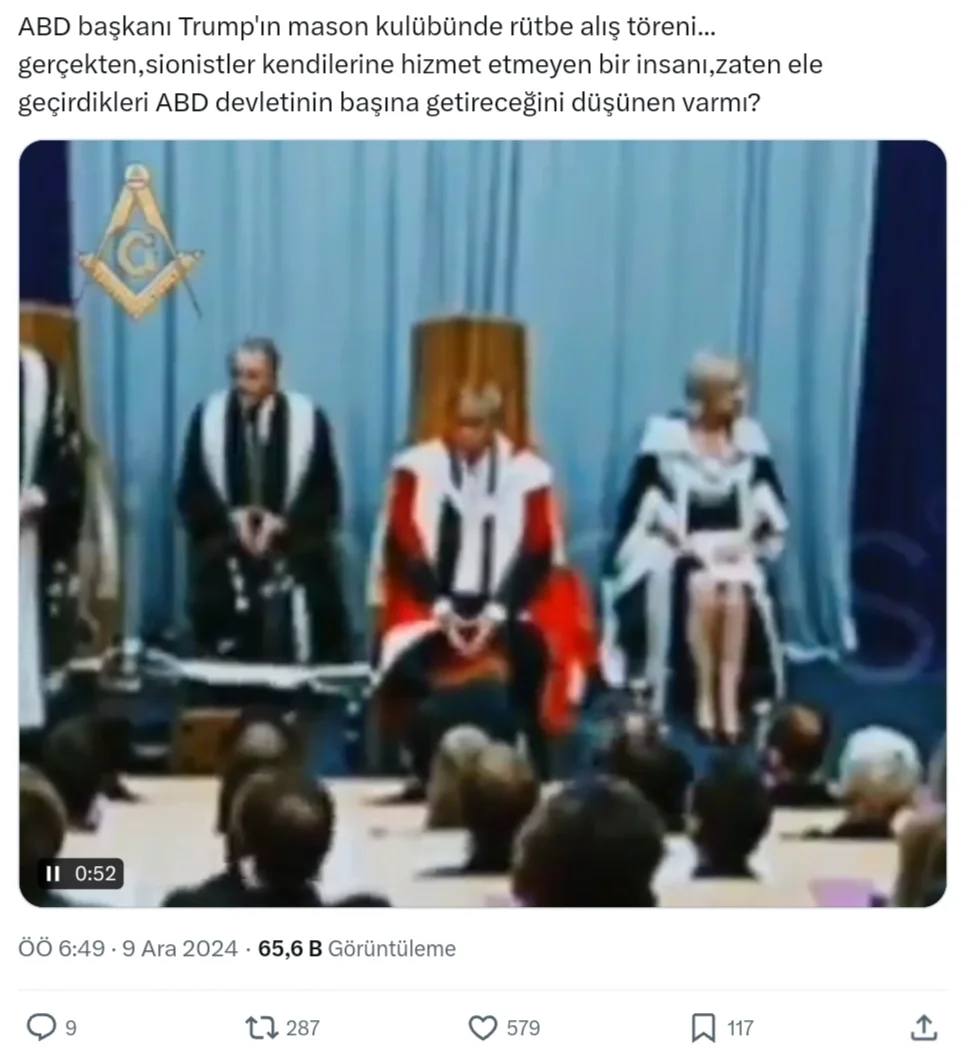 Video Donald Trump'ın mason kulübünde rütbe aldığını mı gösteriyor? - Teyit
