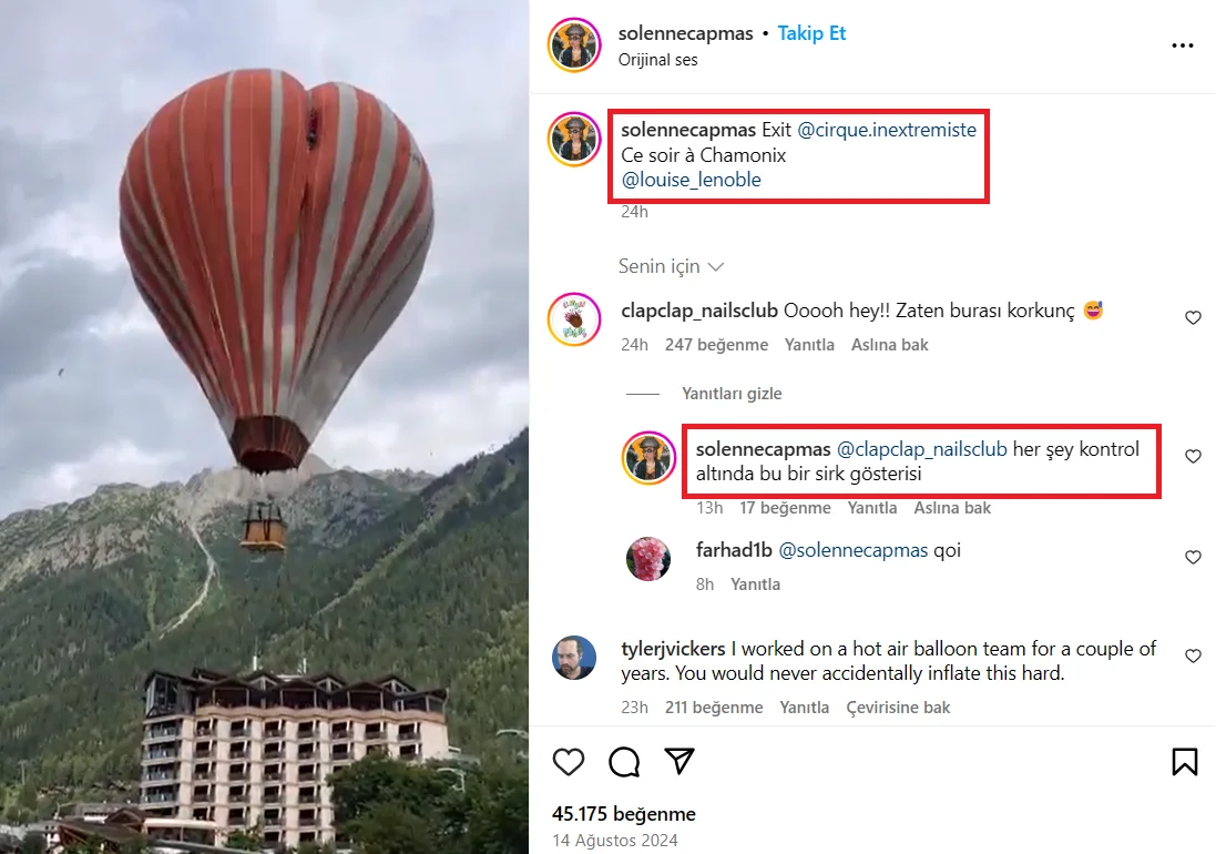 Hava balonuna takılarak havalanan kadını gösteren video Türkiye’den mi? - Teyit