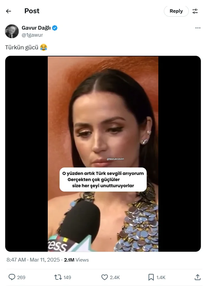 Oyuncu Ana de Armas videoda Türk bir sevgili aradığını mı söylüyor? - Teyit