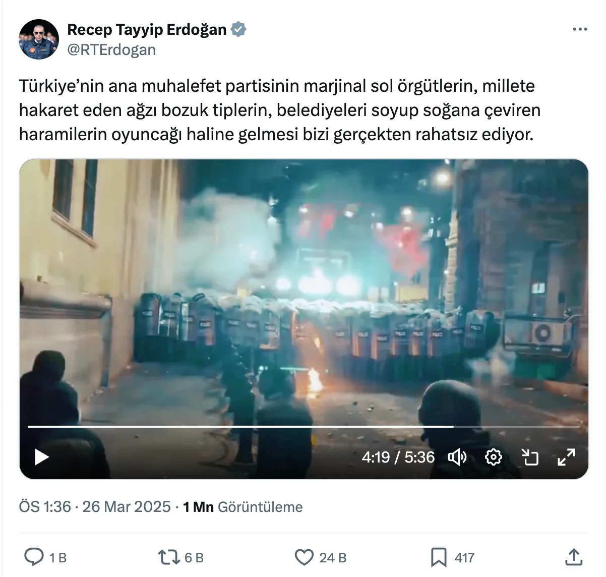 Erdoğan’ın paylaştığı videodaki eylemciler Türkiye’den mi? - Teyit