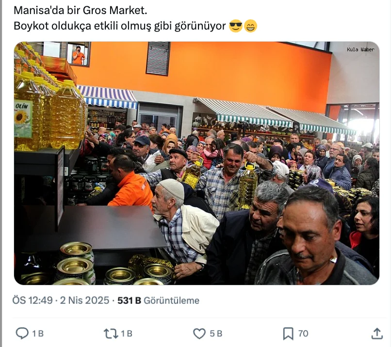 Alışveriş yapanların görüntüsü 2 Nisan boykotlarından mı? - Teyit