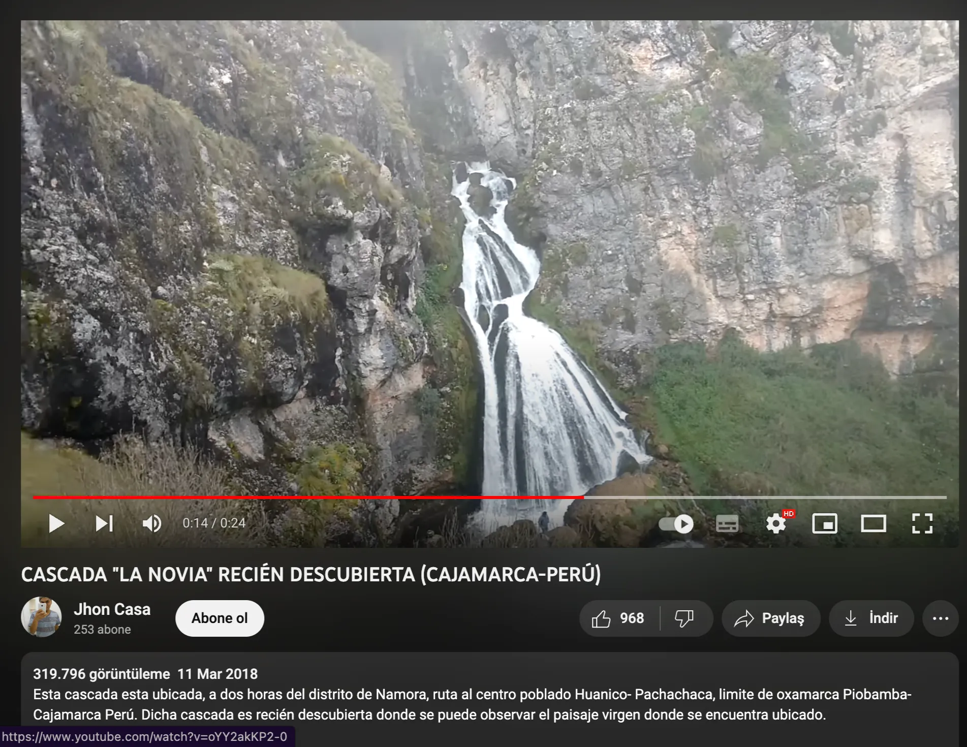 Videonun Peru’daki Gelin Şelalesi’ni gösterdiği iddiası - Teyit