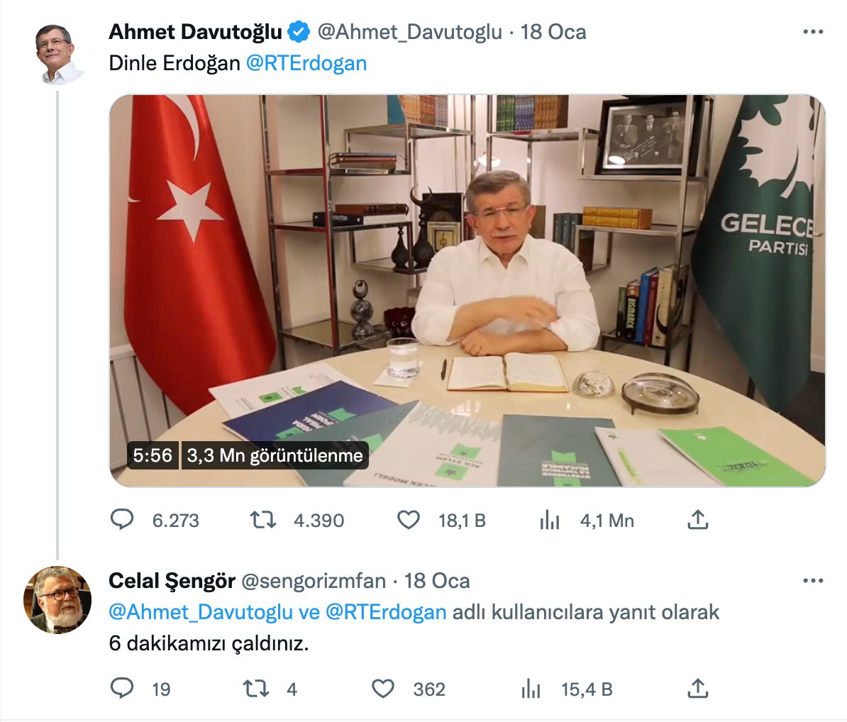 Twitter hesabının Prof. Dr. Celal Şengör'e ait olduğu iddiası - Teyit
