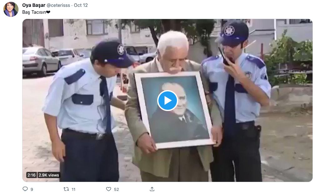 ‘denizdmrtrt’ adlı Twitter hesabının spiker Deniz Demir'e ait olduğu ...