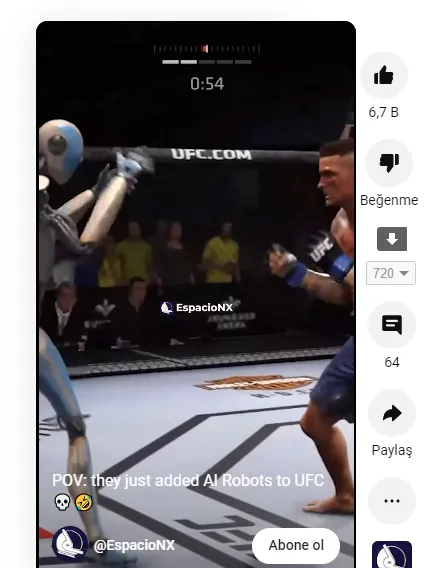 Videonun tokat yarışmasına bir robotun katıldığını gösterdiği iddiası ...