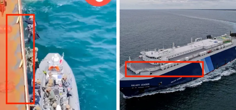 Görüntülerin kaçırılan "İsrail gemisinin" ele geçirilme anını ...