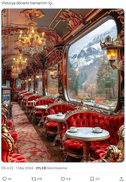 Viktorya Dönemi'ne ait treni gösteren fotoğraf gerçek mi? - Teyit