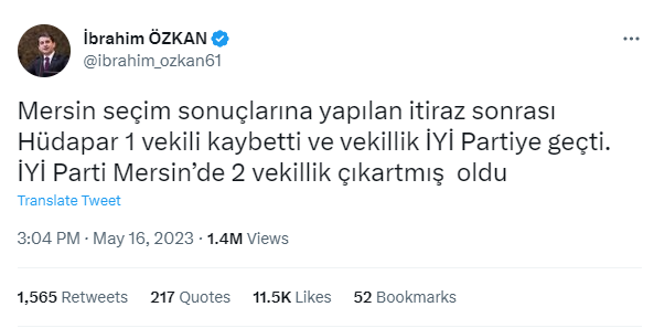 İtirazlar sonucunda HÜDA PAR'ın bazı milletvekillerini kaybettiği iddiası - Teyit