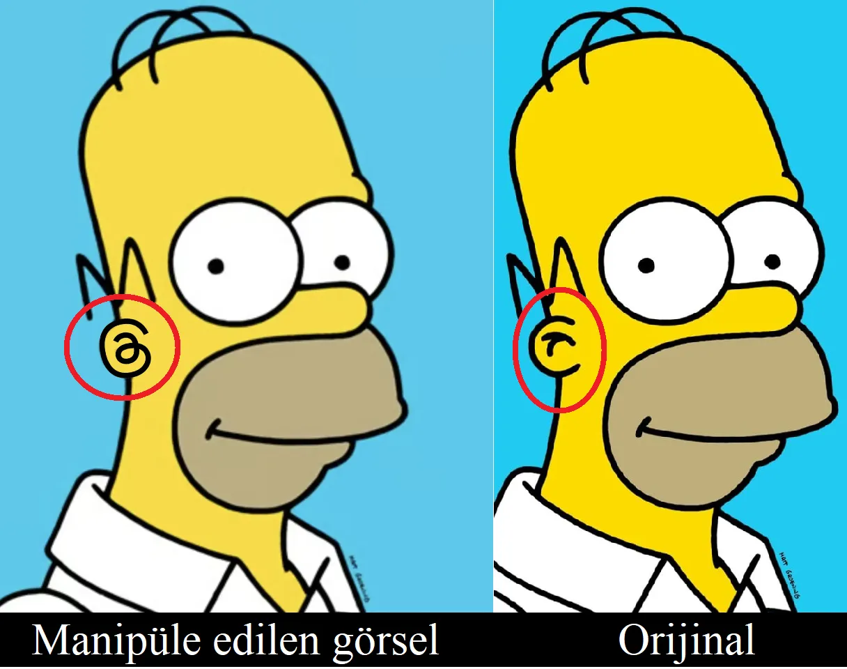 Threads'in logosunun Homer Simpson'ın kulaklarından esinlenildiği ...