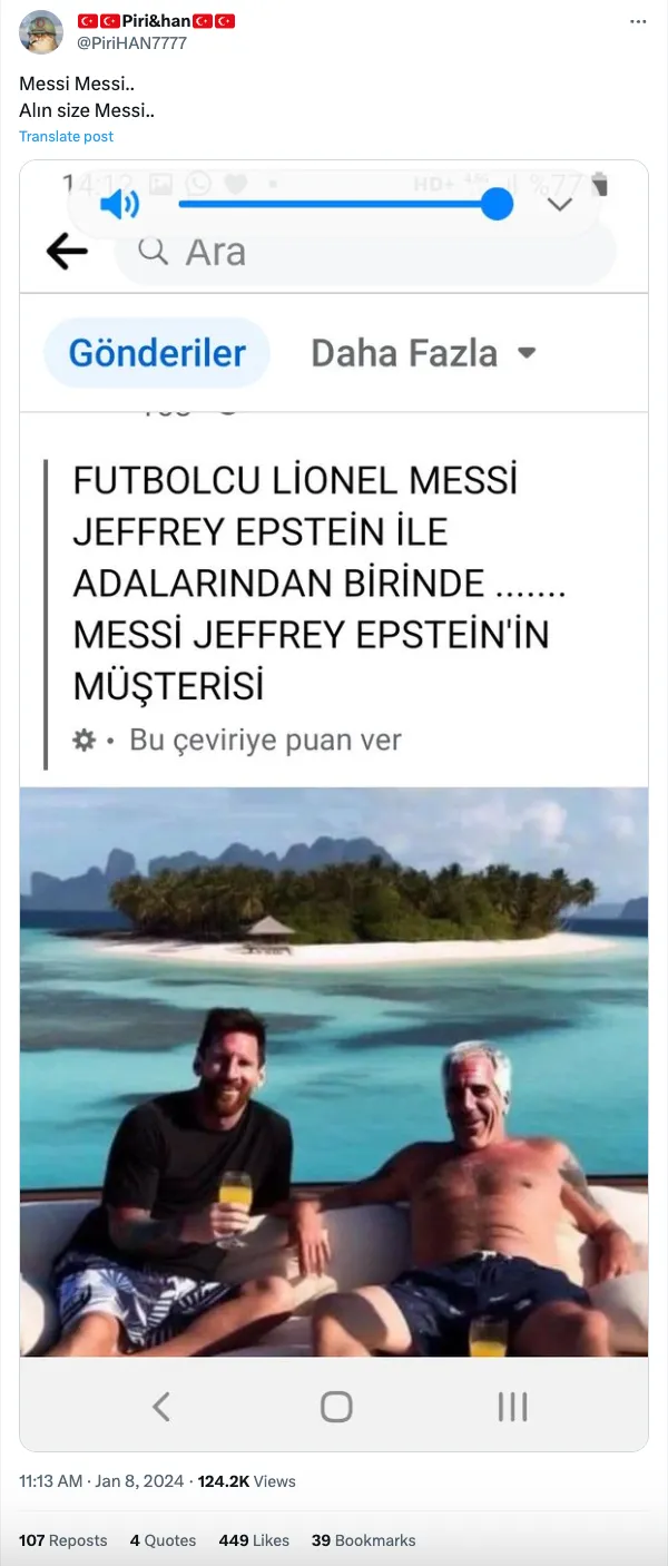 Lionel Messi ve Jeffrey Epstein’i birlikte gösteren fotoğraf gerçek mi ...