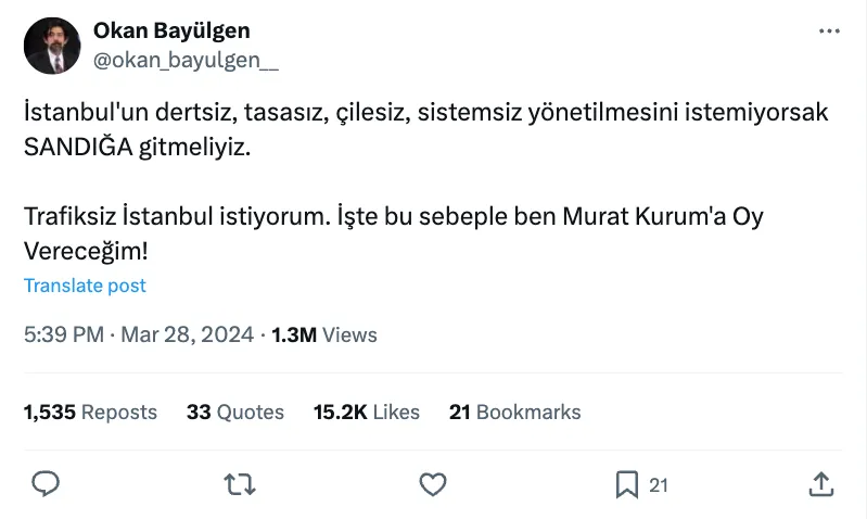 @okan_bayulgen__ isimli X hesabı Okan Bayülgen’e mi ait? - Teyit