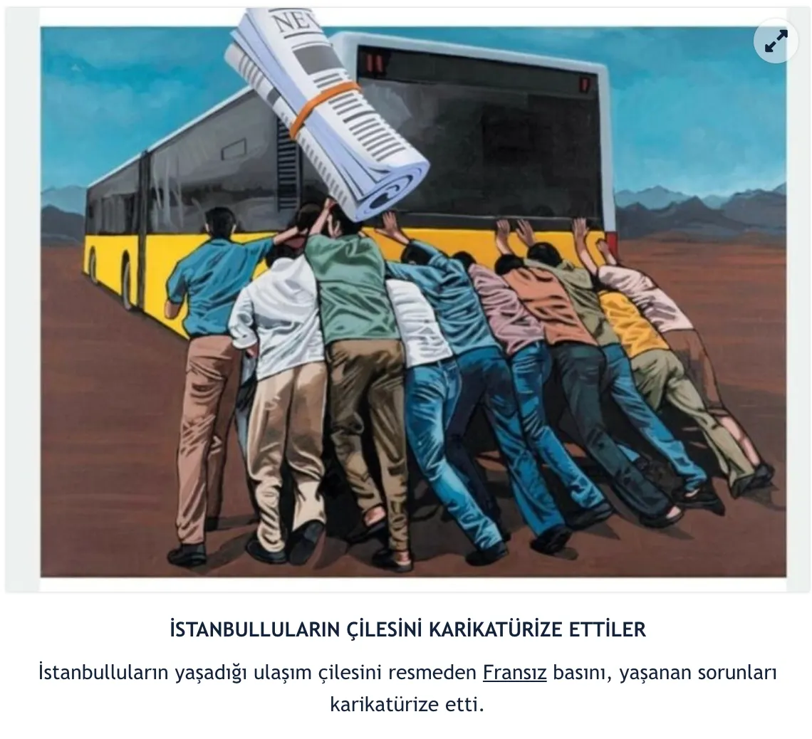 Görselin Fransız basınında İBB'yi eleştiren karikatür olduğu iddiası ...