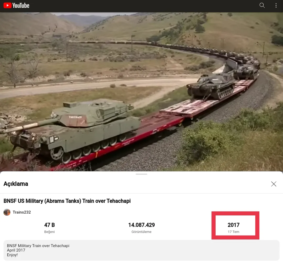 Videonun Teksas'a destek için gönderilen tankları gösterdiği iddiası ...