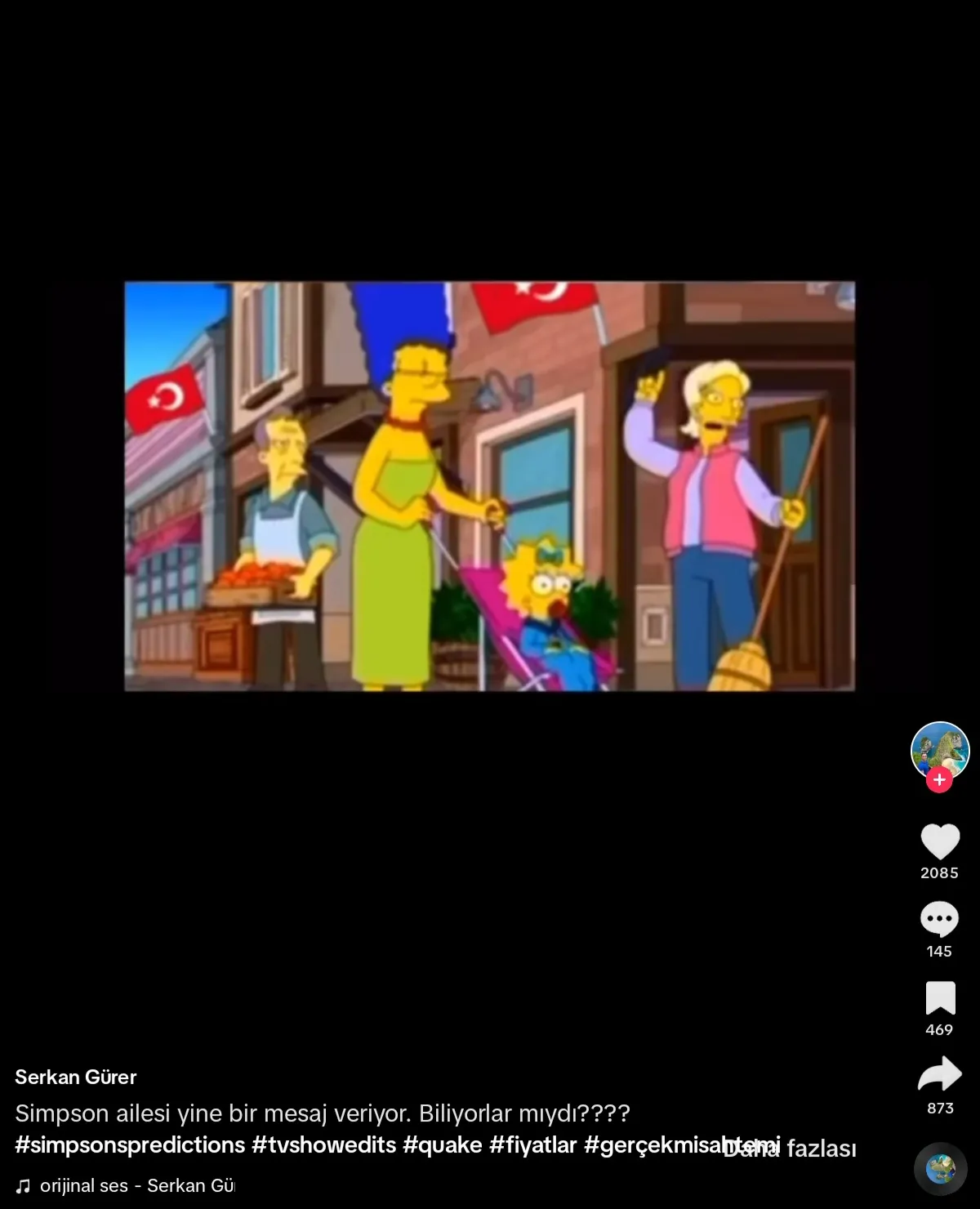 Videodaki The Simpsons bölümünde Türk bayrağına yer verildiği iddiası ...