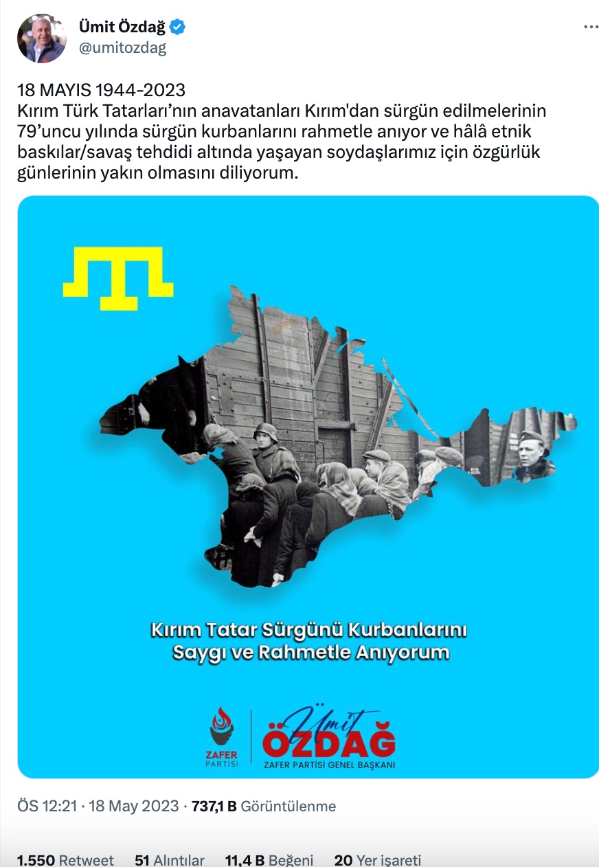 Fotoğrafın Kırım Tatarlarının sürgününü gösterdiği iddiası - Teyit