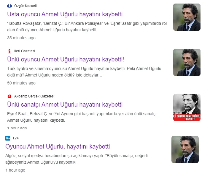 Fotoğraf hayatını kaybeden oyuncu Ahmet Uğurlu’yu mu gösteriyor? - Teyit