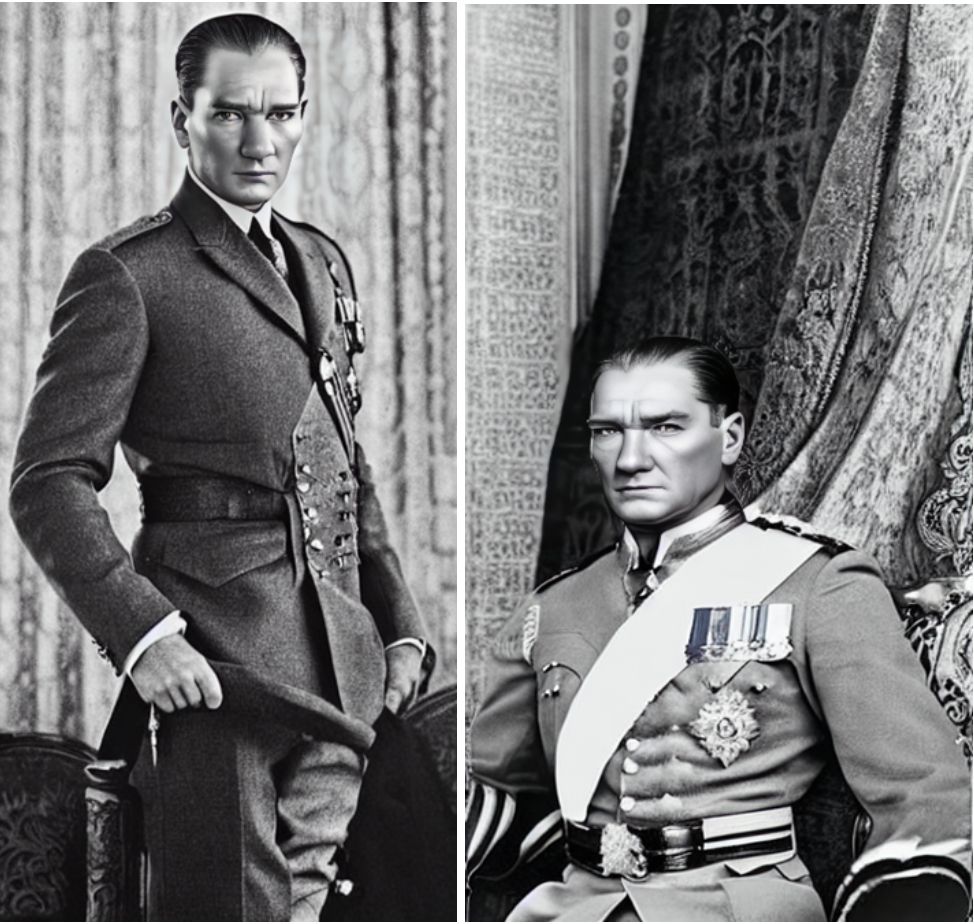 Atatürk fotoğraflarının yapay zeka kullanılarak oluşturulduğu iddiası ...